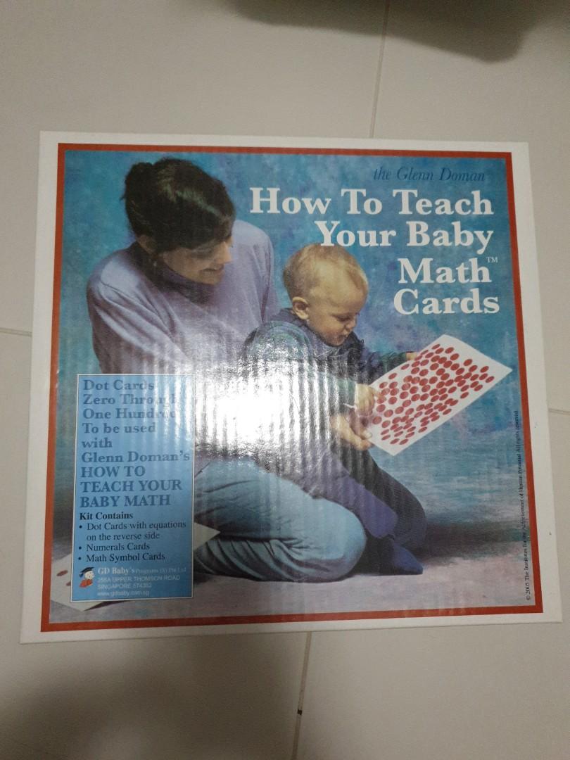 Glenn Doman teach your baby math flashcards, Hobbies & Toys, Books ...