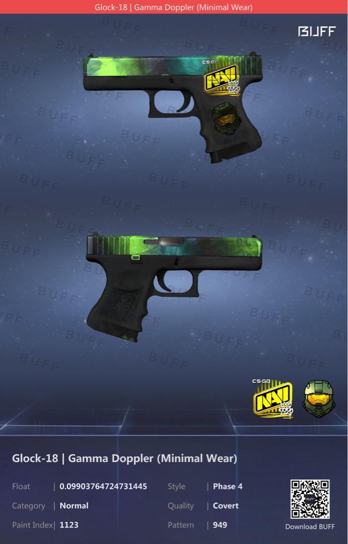 Glock Gamma Doppler (0.09), Video Gaming, Gaming Accessories, In-Game ...