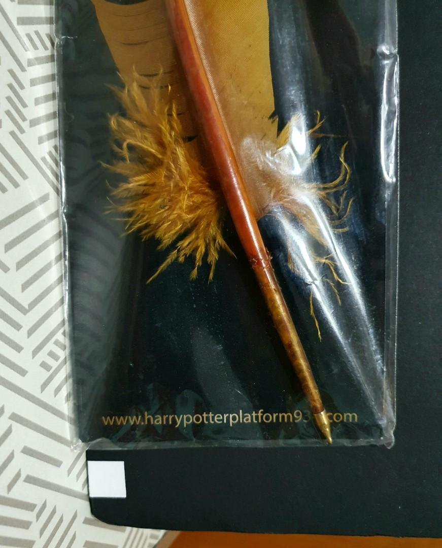 Harry potter wand and quill pen by golden village, Hobbies & Toys ...