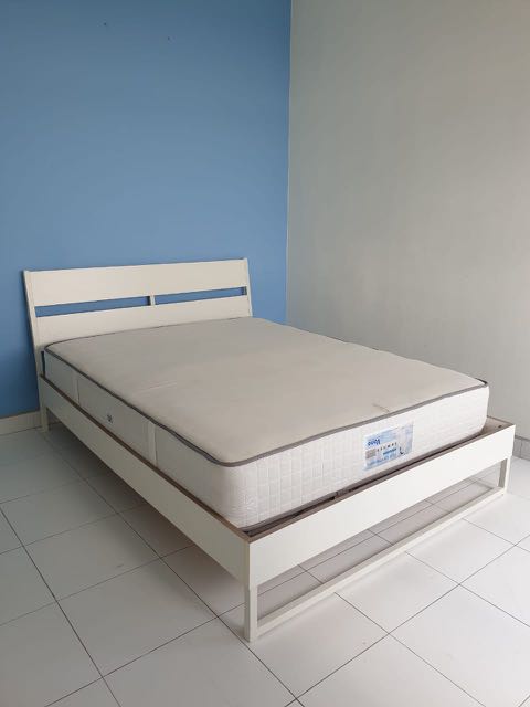 IKEA Bed Frame and Vono Mattress, Furniture & Home Living, Furniture ...
