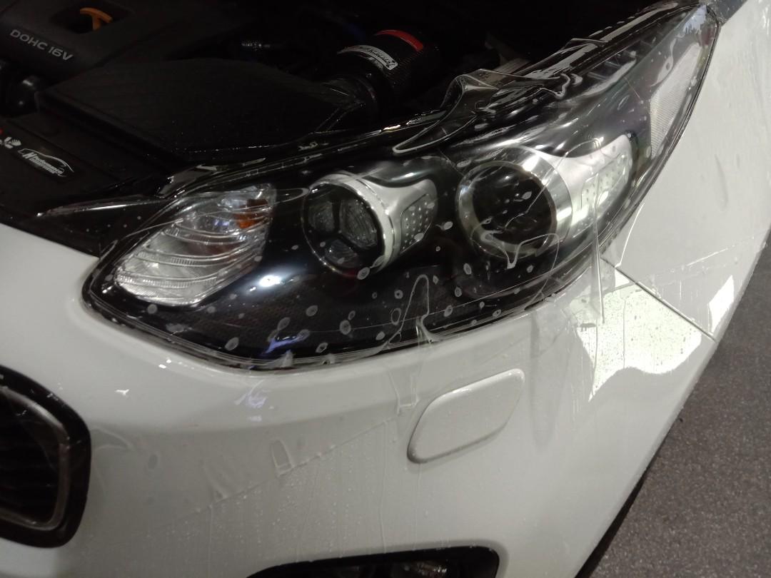 Kia headlights PPF, Car Accessories, Accessories on Carousell
