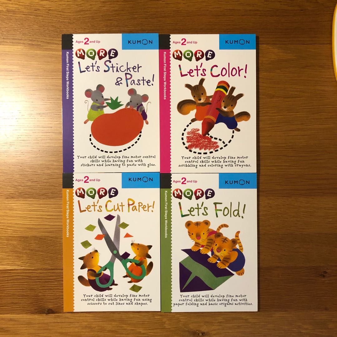 Kumon Fine Motor Skills Activity Booklets (Set of 4), Hobbies & Toys ...