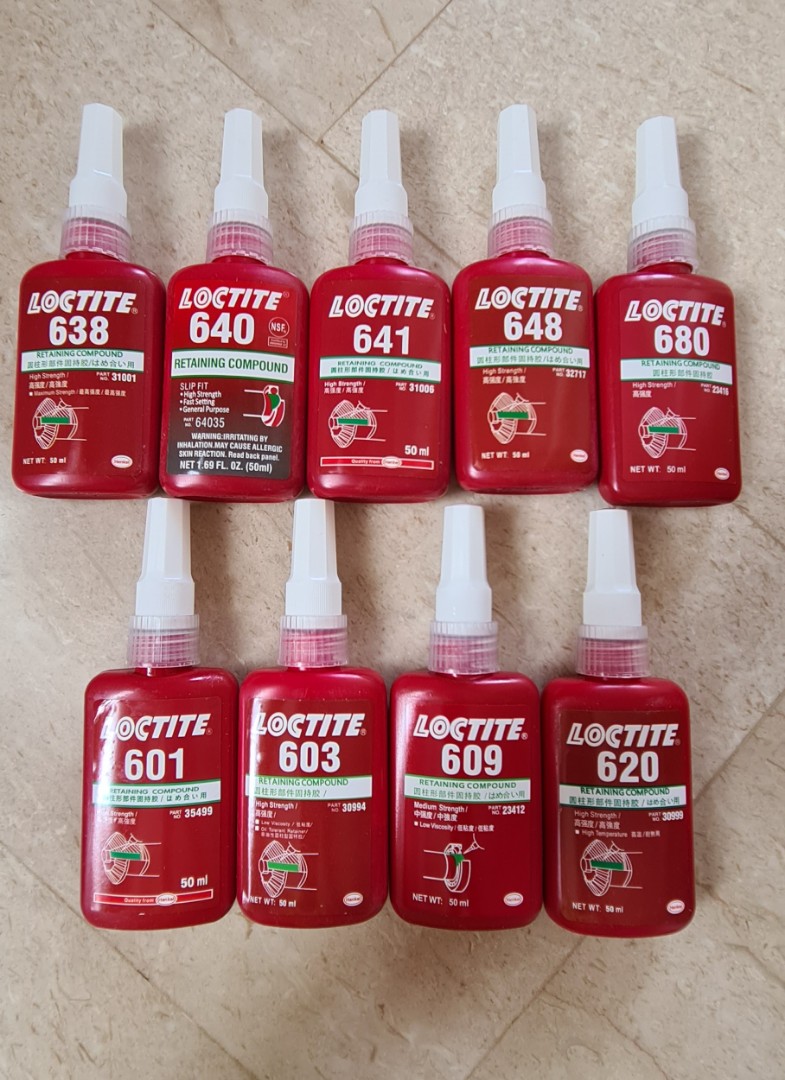 Loctite Retaining Compound 601 - 680, Furniture & Home Living, Home ...