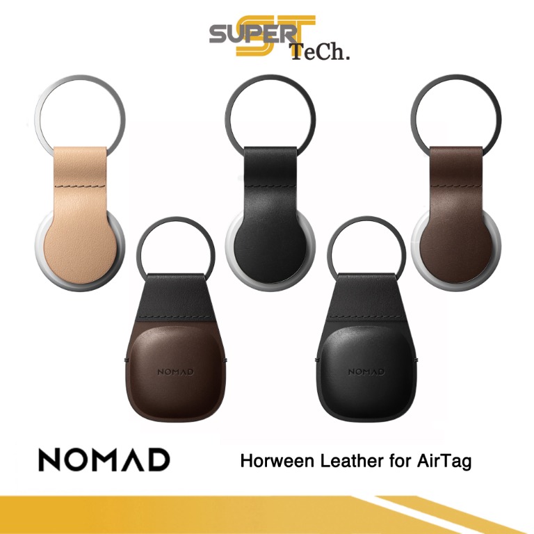 NOMAD Leather Loop Horween Leather for AirTag/Horween Leather Keychain ...