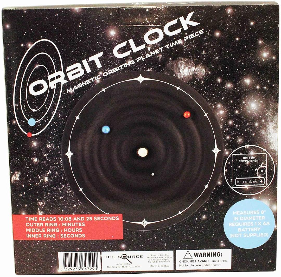 掛鐘 Orbit space clock 太空坐檯, 傢俬＆家居, 家居裝飾, 時鐘 - Carousell