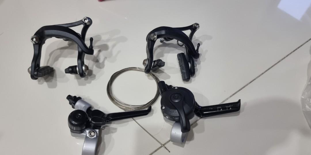 Original Brompton full set front and rear brakes with 2 speeds shifter ...