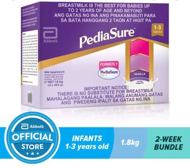 PEDIASURE 1-3 VANILLA FLAVOR, Babies & Kids, Nursing & Feeding ...