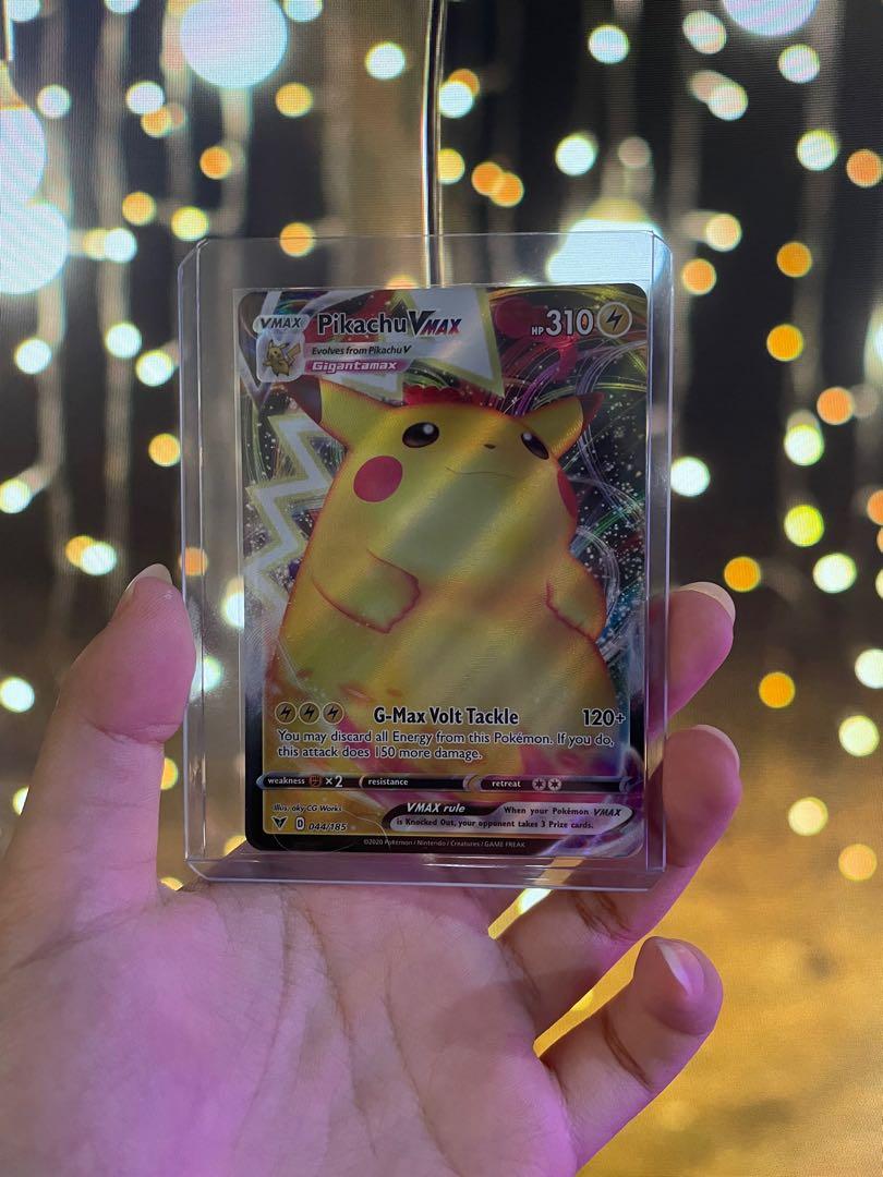 Pikachu VMAX 044/185, Hobbies & Toys, Toys & Games on Carousell