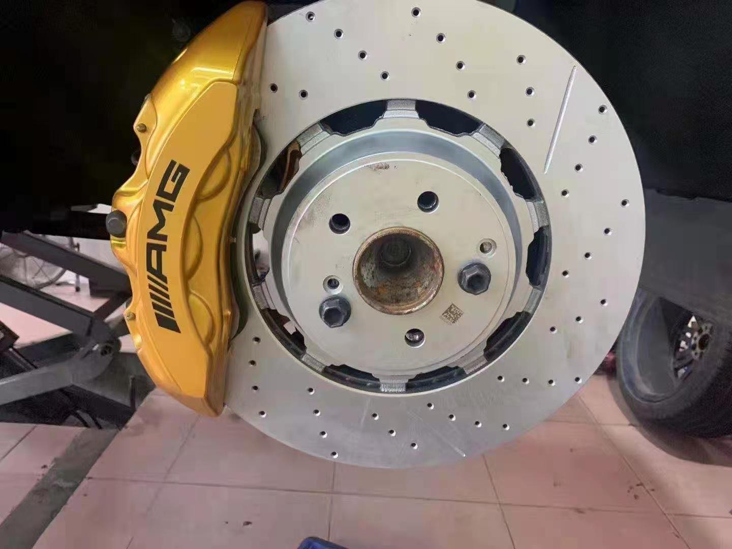 Recon Genuine Mercedes-Benz NEW AMG C63 6 Pot Big Brake Kit with Rotor ...