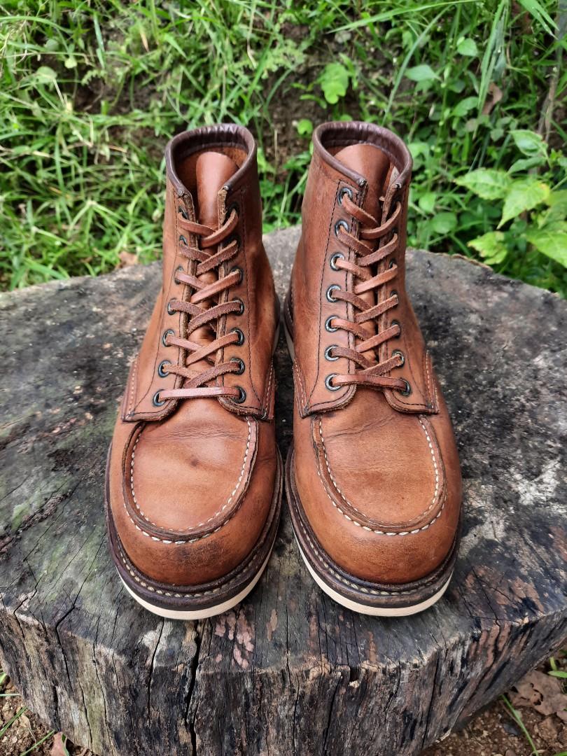 Red Wing 1907 Copper Rough and Tough Moc Toe Redwing, Men's Fashion ...