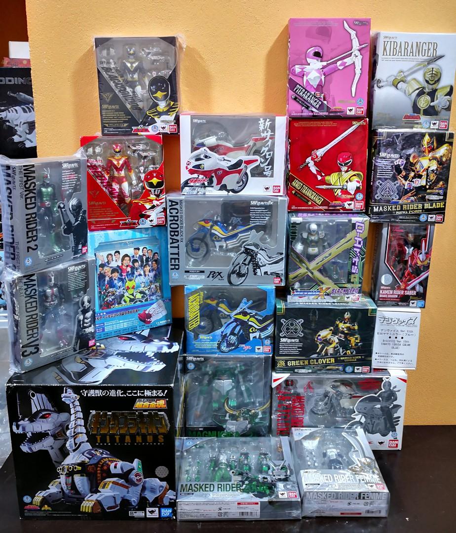 Shf ShFiguarts Kamen Rider Red Ranger Pink Ranger Soc Titanus D-Arts ...