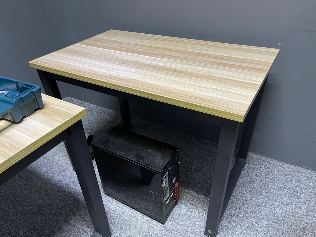 Strong sturdy Study Table with Metal Legs, Furniture & Home Living ...