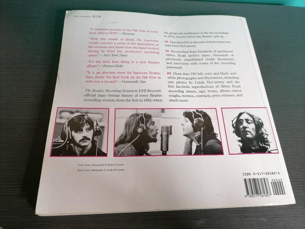 The Beatles Recording Sessions The Official Abbey Road Studio Session ...