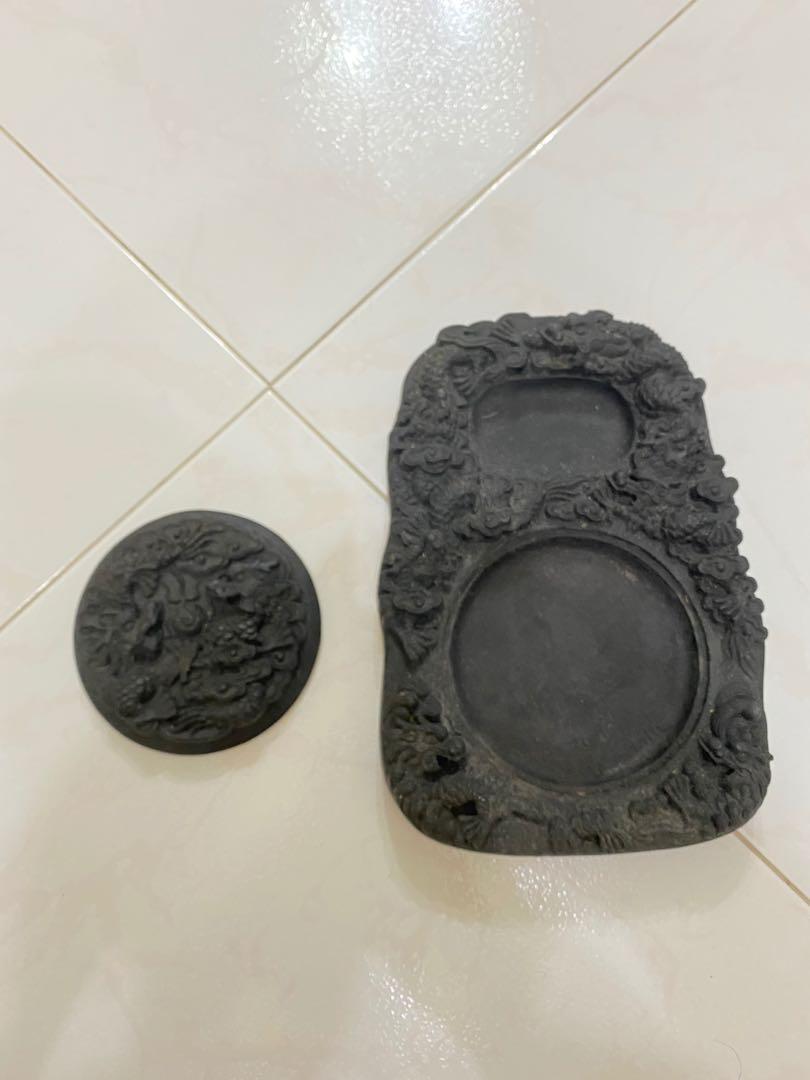 Vintage Chinese Calligraphy Ink Slab, Hobbies & Toys, Memorabilia ...