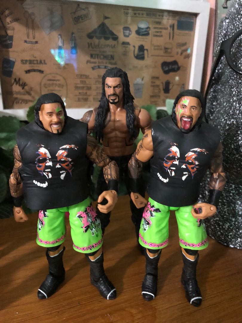 Wwe Mattel Elite Series The Bloodline, Hobbies & Toys, Toys & Games on ...