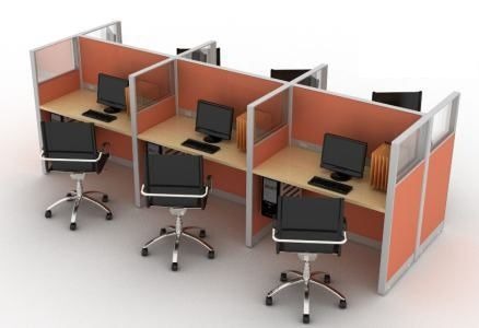468Series Sharing panel workstation office partition, Furniture & Home ...