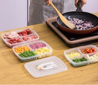 4 separator Food Container, Furniture & Home Living, Kitchenware ...