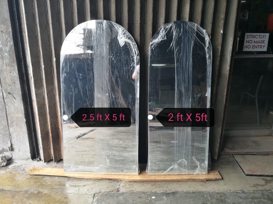 6MM THICK COPPER FREE LEAD FREE ARC MIRROR, Furniture & Home Living ...