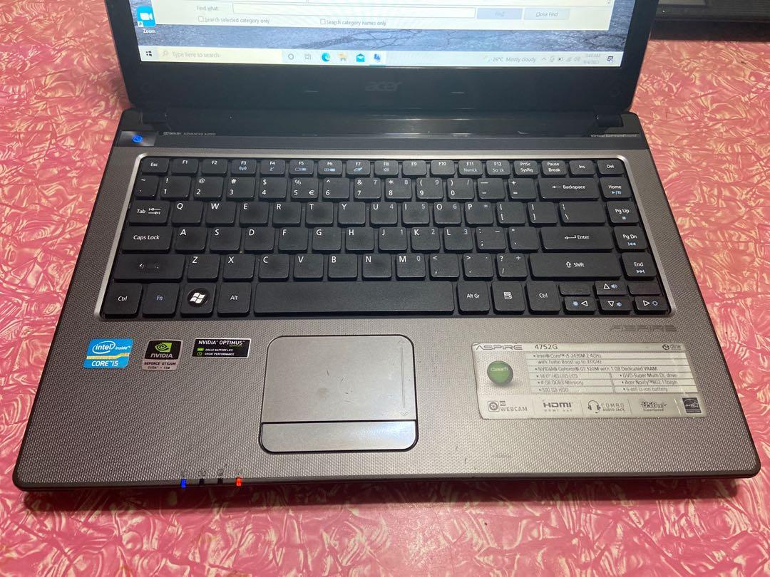 Acer aspire 4752, Computers & Tech, Laptops & Notebooks on Carousell