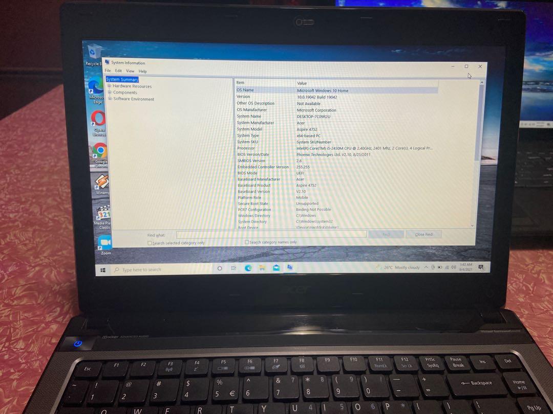 Acer aspire 4752, Computers & Tech, Laptops & Notebooks on Carousell
