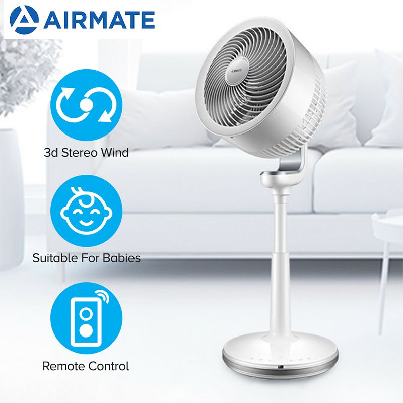 AIRMATE Air Circulating Fan Strong Wind 32 Speed Adjustment with Remote ...