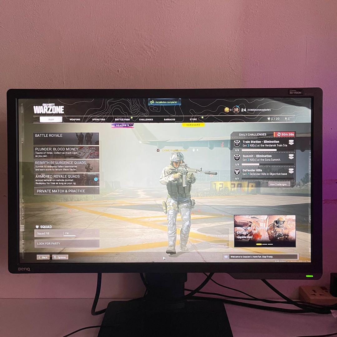 24” BenQ XL2411 - 144Hz 1ms, Computers & Tech, Parts & Accessories ...