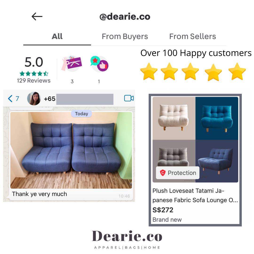 Brand New Plush Fabric Loveseat 2 seater sofa lounge library reading ...
