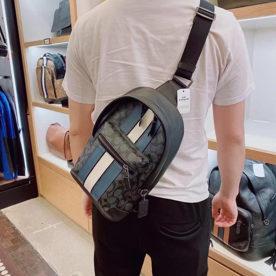 Coach West Pack in Signature Canvas, Men's Fashion, Bags, Sling Bags on ...