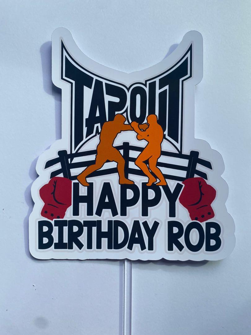 Customised Photo Cake Topper [UFC], Hobbies & Toys, Stationery & Craft ...