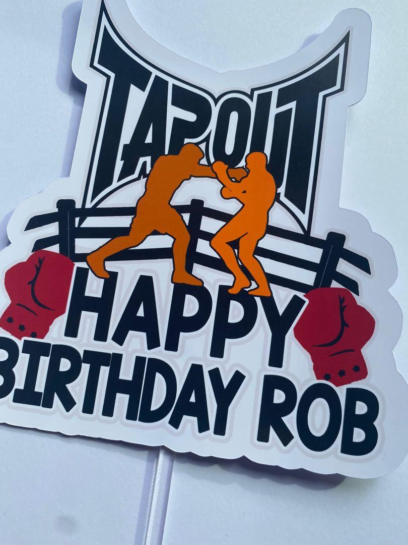 Customised Photo Cake Topper [UFC], Hobbies & Toys, Stationery & Craft ...