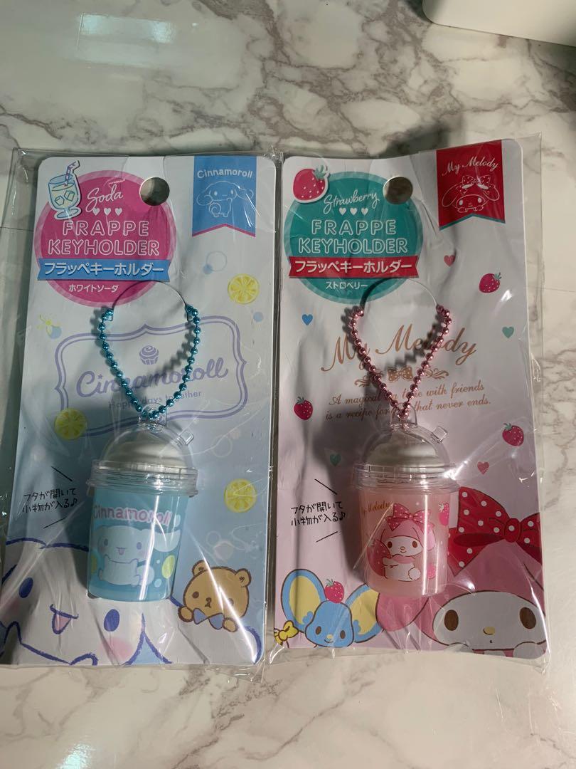 Daiso Sanrio frappe keyholder Cinanmonroll my melody, Hobbies & Toys ...