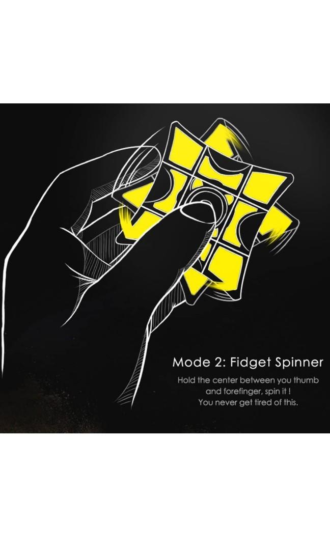 D-FantiX Fidget Spinner Cube, 1x3x3 Floppy Cube Puzzle Spinner Anti ...
