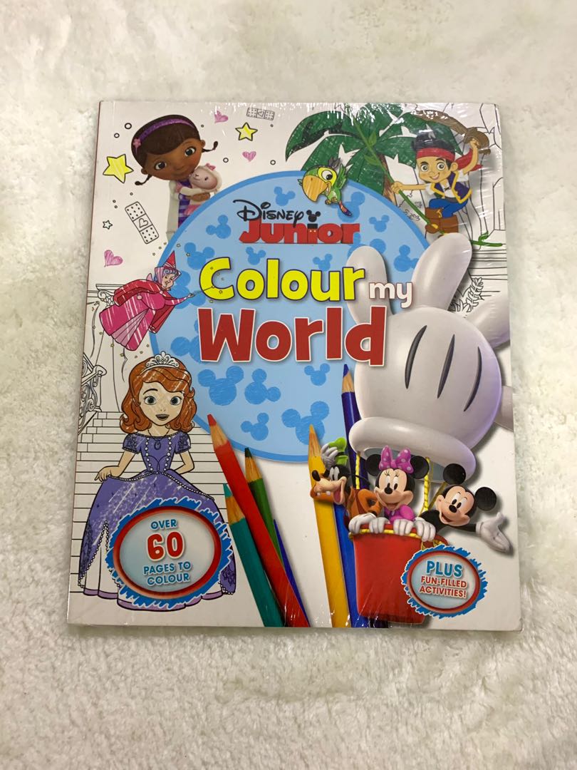 Disney Junior - Colour my world: Colouring Book with activities ...