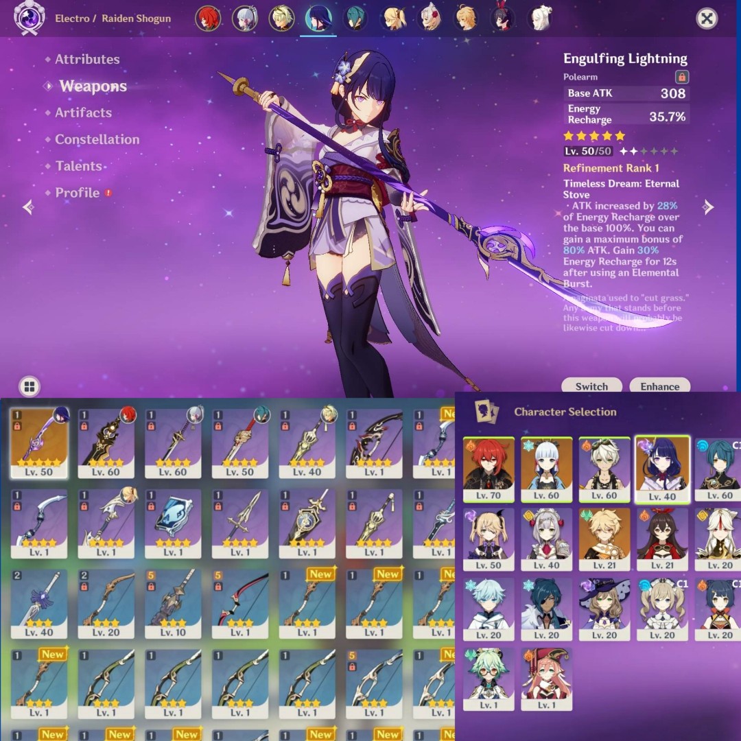 Genshin Impact | Raiden Shogun with Signature, Video Gaming, Gaming ...