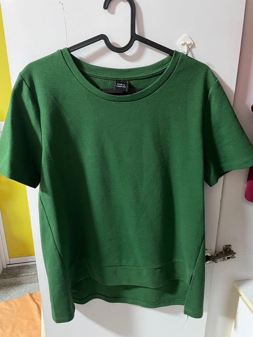 Green Top, Women's Fashion, Tops, Shirts on Carousell