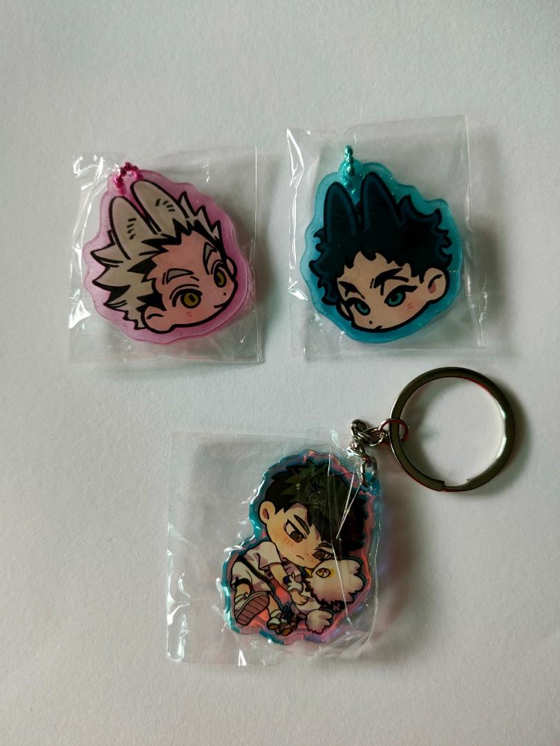 [Instocks] Haikyuu Fanart Keychains and Shikishi Bokuto Akaashi Bokuaka ...