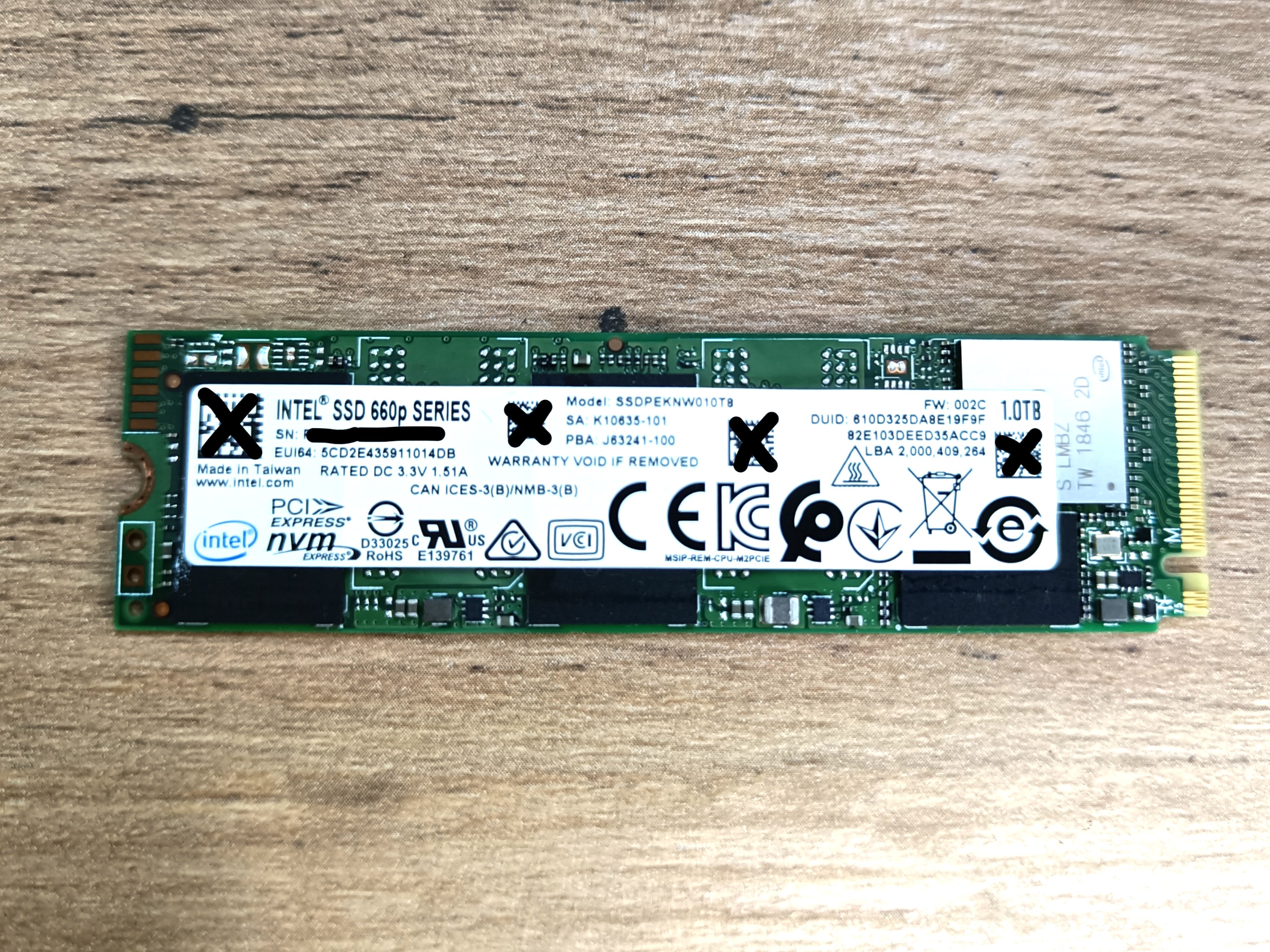Intel 1tb nvme ssd, Computers & Tech, Parts & Accessories, Computer ...