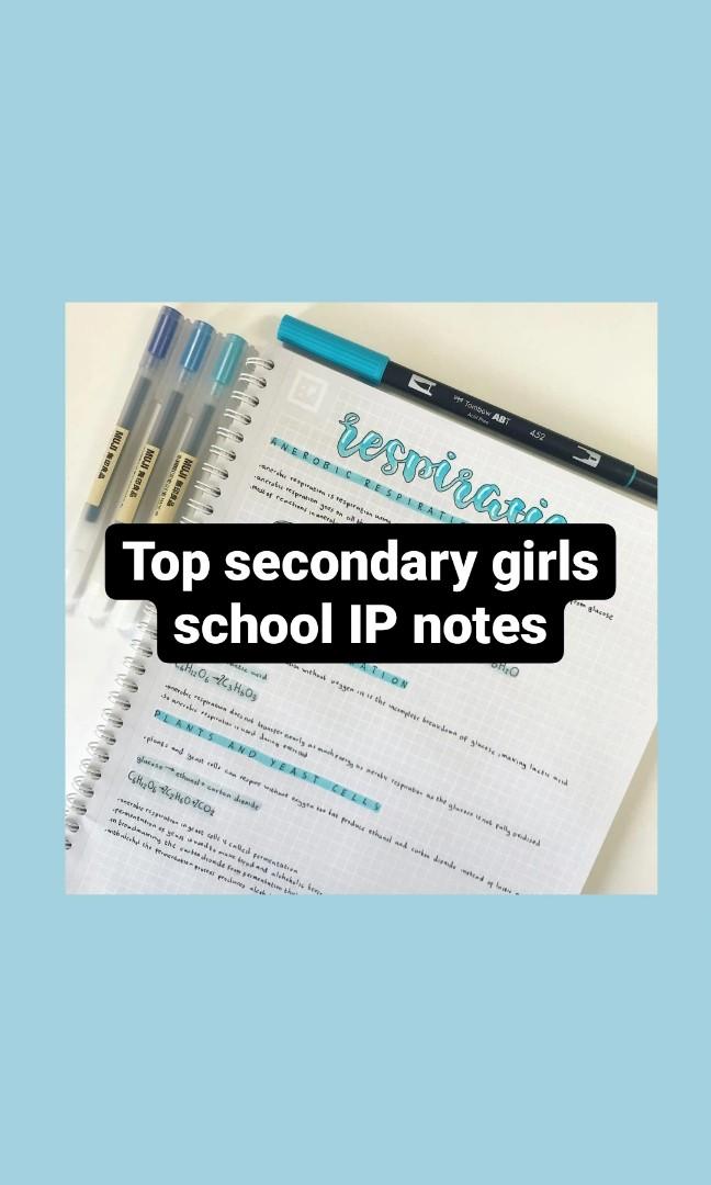 IP notes and exam papers (top Integrated Programme school), Hobbies ...