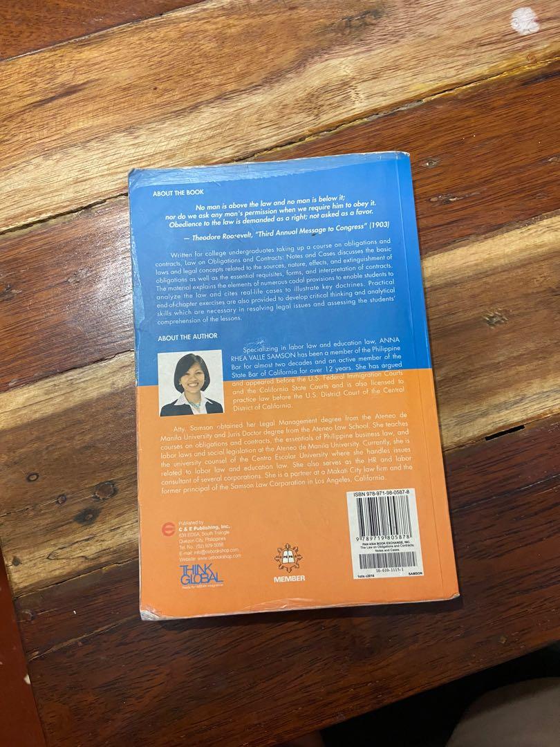 Law on Obligations and Contracts (ObliCon), Hobbies & Toys, Books ...