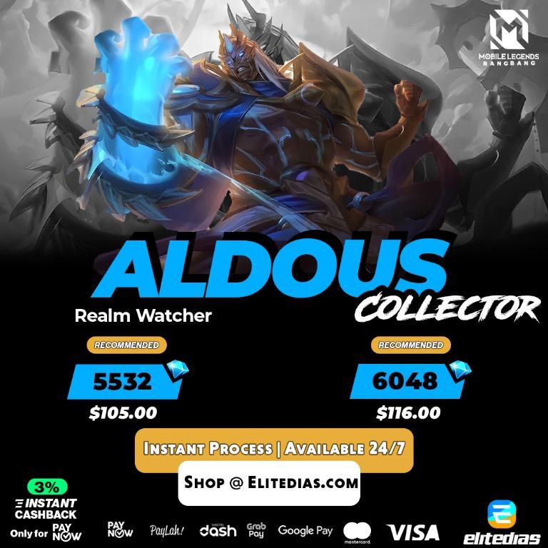 !!Mobile Legend Aldous Collector Skin!! Mobile Legends Diamond Topup ...