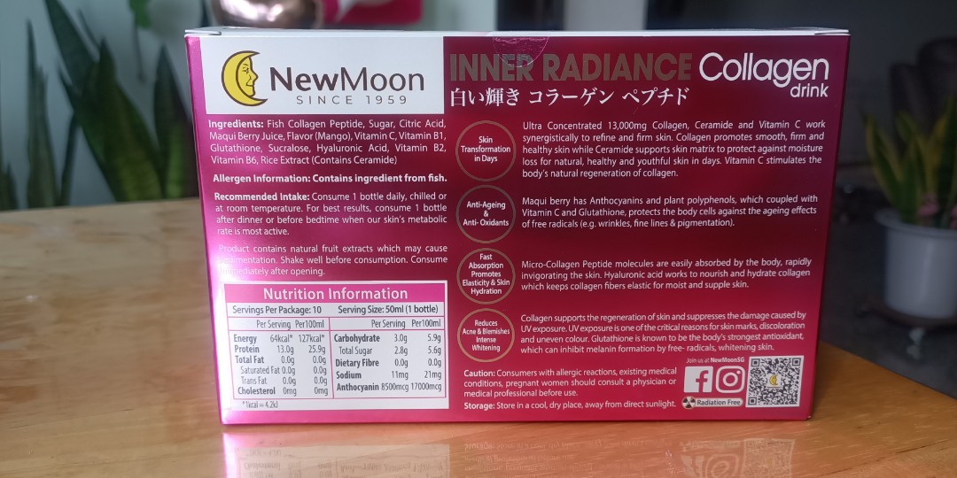New Moon inner radiance collagen, Health & Nutrition, Health ...