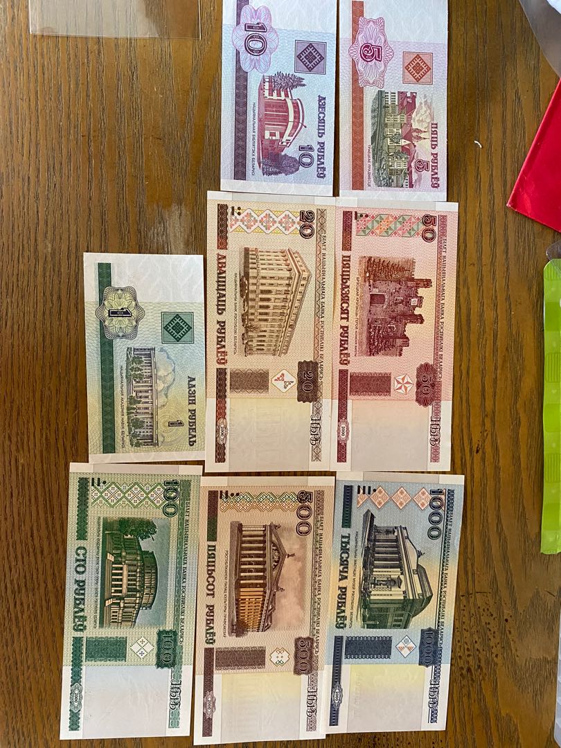 New UNC belarusian banknotes 8 sets, Hobbies & Toys, Memorabilia ...