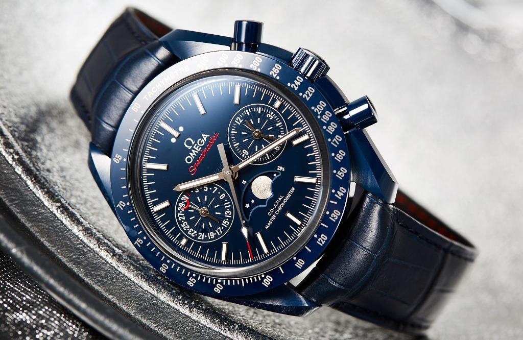 Omega MOONPHASE CO AXIAL MASTER CHRONOMETER MOONPHASE CHRONOGRAPH 44.25 ...