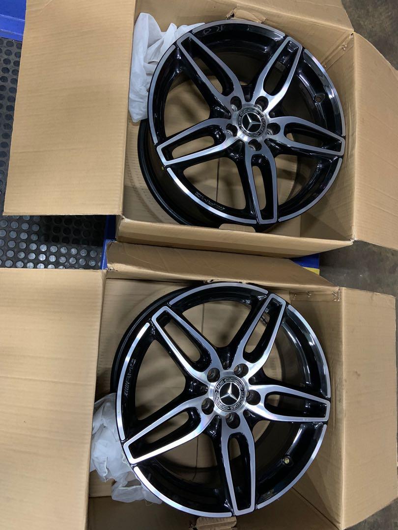 Original 18 Inch Merc AMG Rim, Car Accessories, Tyres & Rims on Carousell