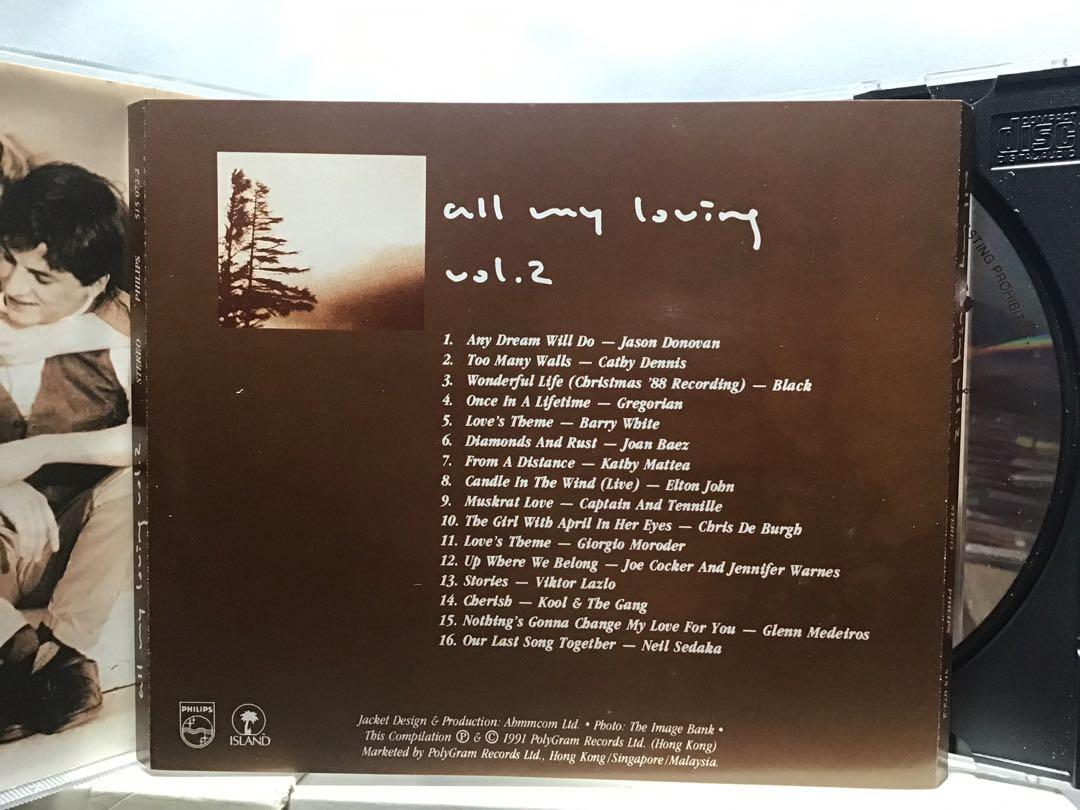 ORIGINAL 1991 PRESS All My Loving vol 2 - Jason donovan Cathy Denis ...