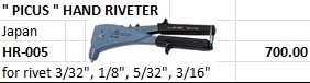 PICUS HAND RIVETER, Commercial & Industrial, Industrial Equipment on ...