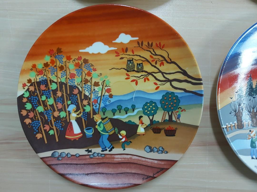 Poole Pottery England 436 Scene 6 by Barbara Furstenhof Decorative ...