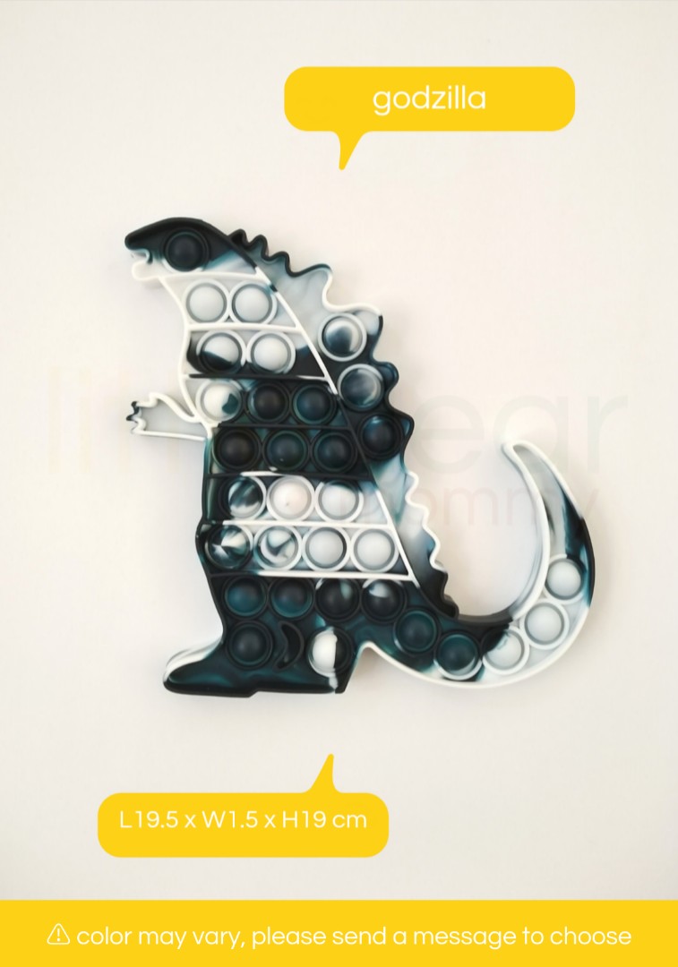 Pop It Fidget Toy Godzilla Kingkong, Hobbies & Toys, Toys & Games on ...