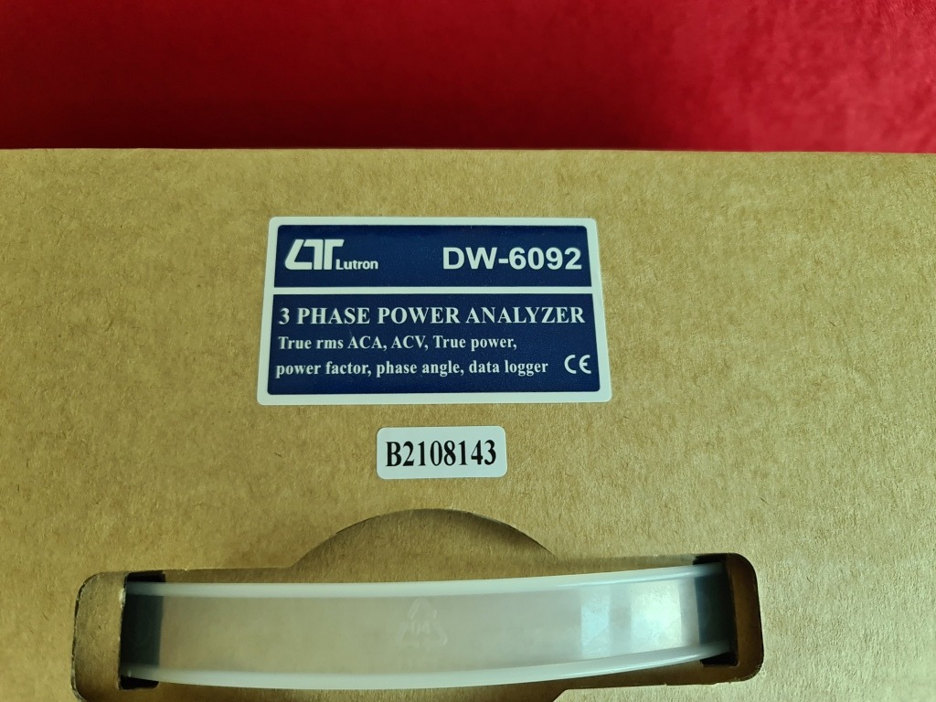 Power Analyzer, Power Quality Analyzer, 3-Phase Power Analyzer, Lutron, DW-6092, 1200A ...