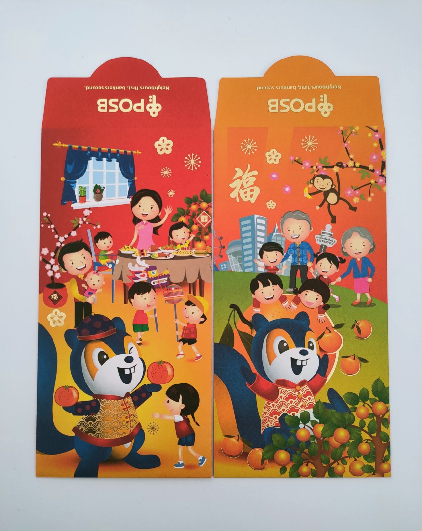 Red Packet / Ang Pow / Ang Pao / Ang Pau POSB, Hobbies & Toys ...